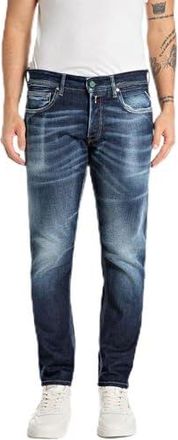 Replay Herren Jeans Willbi Regular Fit, Bleu (Dark Blue 007-5), 32W / 30L