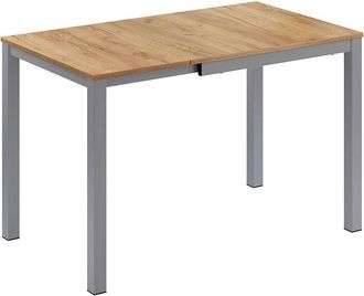 Vicco Table de salle &agrave; manger Granny, ch&ecirc;ne/gris, 120x70cm extensible Vicco