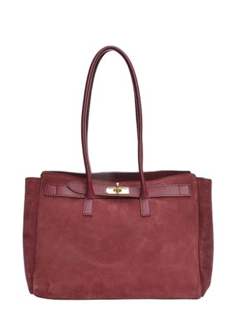 Isabella Rhea Burgund Rindsledertasche