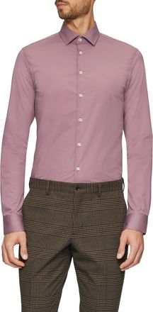 s.Oliver Tailored Fit: Hemd aus Baumwollstrech mit Kentkragen