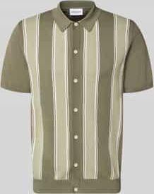 Lindbergh Polo-Cardigan mit 1/2-Arm