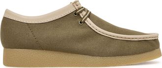 Clarks Halbschuhe Clarks Wallabee EVO 26186172 Gr&uuml;n