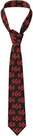 Generic Cravate Symbole De Satan, Chiffres, Sang, Noir R&eacute;glable Tie Tendance Cravate Pour Homme Pour &Eacute;v&eacute;nements Affaires F&ecirc;te