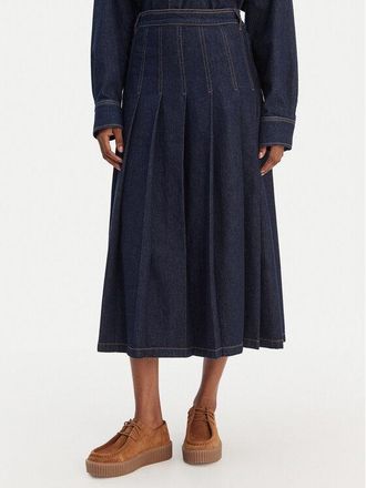 Max Mara Jeansrock Ovale 2615101071 Dunkelblau Regular Fit