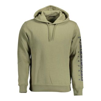 Napapijri Gr&uuml;ner Baumwollpullover mit Kapuze - - Sweatshirts & Hoodies - Herren - Gr&uuml;n - 2XL