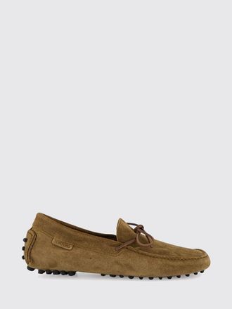 Tom Ford Mocassins driver en daim avec logo emboss&eacute; et semelle &agrave; picots