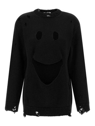 Moschino Pull Col Rond - Noir