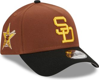 New Era San Diego Padres MLB Harvest All Star Game 1978 Brown Black 9Forty A-Frame Snapback Cap - One-Size