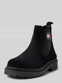 Tommy Jeans Chelsea Boots aus Leder mit Label-Patch