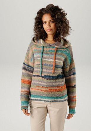 Aniston Strickpullover aus buntem Effektgarn - jedes Teil ein Unikat