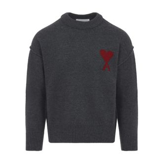 Ami Homme, Pulls, Gris, Taille: S Pull ras du cou ADC