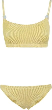 Hunza G Femme, Maillots de bain, Jaune, Taille: ONE Size Cassie Beaded Bikini