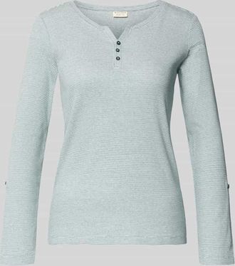 Tom Tailor Regular Fit Langarmshirt aus Baumwoll-Mix