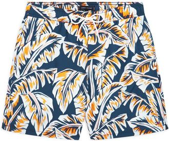 Tommy Hilfiger Schnelltrocknende Badeshorts mit floralem Print in