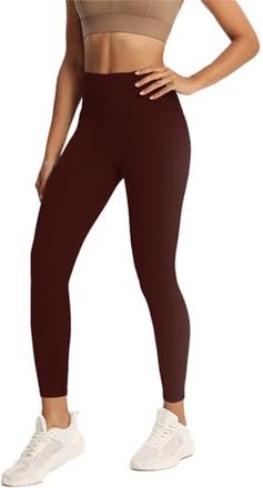 Generic Creamlush Legging taille haute &eacute;pais sans couture pour femme, doux comme du beurre, extensible, contr&ocirc;le du ventre, salon, entra&icirc;nement, yoga, course 