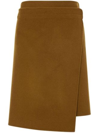 Philosophy di Lorenzo Serafini jupe portefeuille à coupe trapèze - Marron