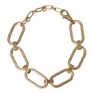 Dolce & Gabbana Goldfarbene Link Kette Schmuck Halskette - - Accessories - Damen - Gelb - ONE SIZE