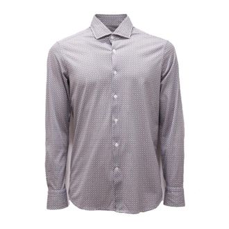 Sonrisa Fior di Cotone Trama Fantasia Hemd - - Shirts - Herren - Mehrfarbig - L