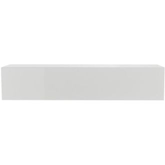 Miliboo TV-Wandelement horizontal gl&auml;nzend wei&szlig; lackiert ETERNEL