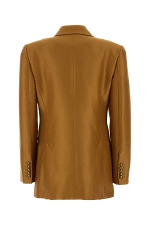 Zimmermann Womens Caramel Wool Blend Hypnotic Blazer Toffee Giacche E Gilet Jacket