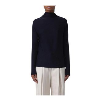 Theory Femme, Pulls, Bleu, Taille: 40 FR &Eacute;l&eacute;gant pull &agrave; col montant