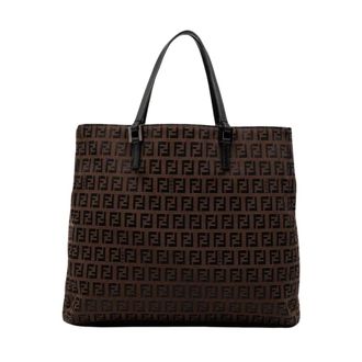 Fendi Pre-owned Zucca Monogram Tote Bag - - Pre-owned - Damen - Braun - ONE SIZE