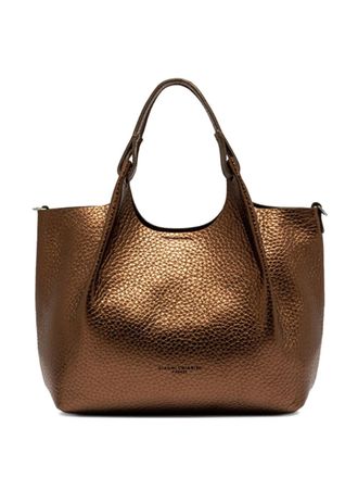 Gianni Chiarini sac à main Dua en cuir à effet métallisé - Marron