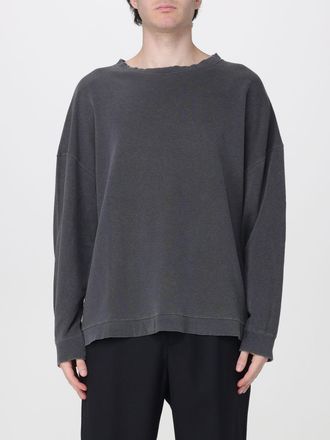 Our Legacy Sweat-shirt &agrave; col rond en coton avec effet us&eacute; et &eacute;paules tombantes