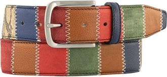 Lindenmann Herren Gürtel mehrfarbig Glattleder
