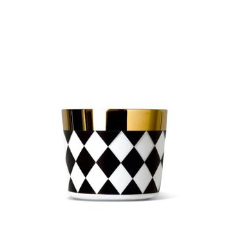 Fürstenberg Sieger by Sip of Gold - Champagnerbecher - Schwarz & Weiß - Check - Porzellan - 300 ml