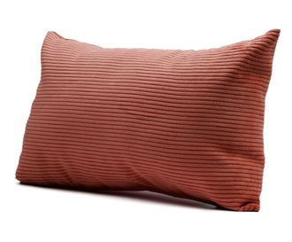 G&ouml;zze Kissen Capri, Dekokissen in Feincord-Optik, Weiches Sofakissen mit F&uuml;llung, 100% Polyester, 30 x 50 cm - Zimt