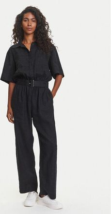 Tommy Hilfiger Jumpsuit Ess WW0WW47168 Schwarz Regular Fit