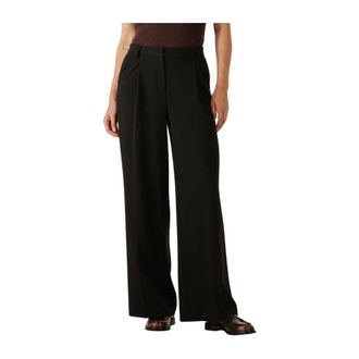 Object Weite Schwarze Hose - - Trousers - Damen - Schwarzk - XL