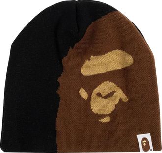 A Bathing Ape A Bathing Ape, Homme, Accessoires, Noir, Taille: ONE Size Ape Head Knit Hat
