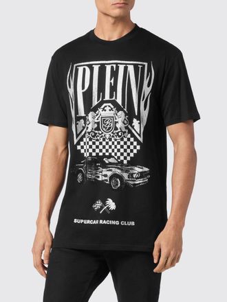 Philipp Plein Baumwoll-Jersey-T-Shirt mit gesticktem Strass-Logo