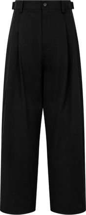 TOMBOY Plissierte Hose mit G&uuml;rtel - Schwarz