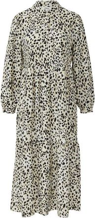 s.Oliver Midikleid Kleid Strukturiertes Viskosemix-Kleid im A-Shape mit Eingrifftaschen