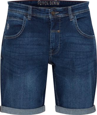 FQ1924 FQRome Herren Jeans Shorts Kurze Denim Hose mit Stretch Regular Fit, Größe:XL, Farbe:Denim Dark Blue (200292)