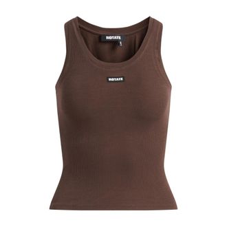 Rotate Rotate Birger Christensen, Femme, Tops, Brun, Taille: 36 FR D&eacute;bardeur c&ocirc;tel&eacute;