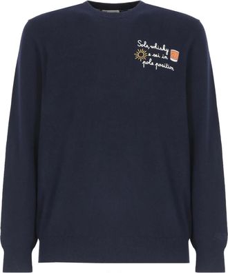 Saint Barth Homme, Pulls, Bleu, Taille: L Pulls &agrave; col rond