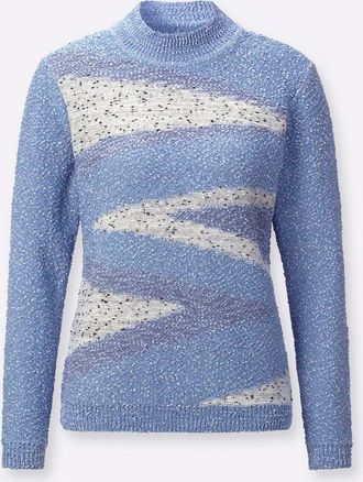 Witt Strickpullover Stehkragen-Pullover Langarm Links-Strick