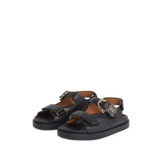 Tommy Hilfiger Sandales en cuir &agrave; semelle crant&eacute;e