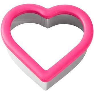 Wilton Comfort Grip Cutter Heart, Keksausstecher Herz Ausstechform, Edelstahl Ausstecher mit Hohem Rand für Plätzchen, Sandwiches, Kuchen, Käse, Fondant, Mar
