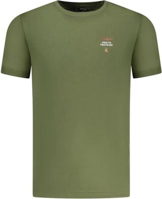 Aeronautica Baumwoll-Unterhemd - - Tops - Herren - Gr&uuml;n - XL