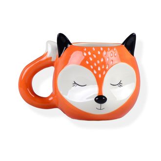 Winkee Magische Herbst Tasse Dreaming Fox I Kaffee Becher I Gro&szlig;e Fuchs 3D-Tasse - ca. 450 ml