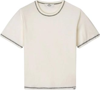 Mads Norgaard Femme, Tops, Blanc, Taille: 38 FR T-Chemises