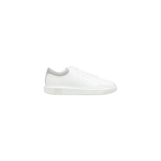 A|X Armani Exchange Homme, Chaussures, Blanc, Taille: 41 1/2 EU Baskets Sportives Slip-On avec Lacets