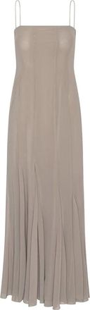 Rotate Rotate Birger Christensen, Femme, Robes, Gris, Taille: 40 FR Longue Robe en Mousseline