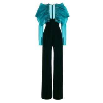 Genny Folds Jumpsuit - - Jumpsuits & Playsuits - Damen - Blau - XS