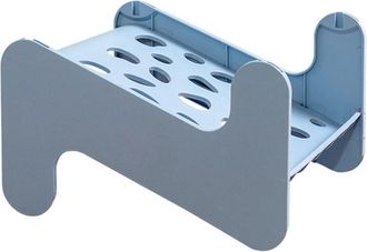 Lurrose Plastik Schuhregal Stapelbar Platzsparend Atmungsaktiv mit Hohlraum Design f&uuml;r Heimaufbewahrung von Pumps Sandalen und Sneakers Robust und Langlebig f